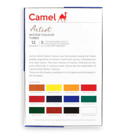 Camel Artist Watercolour 12x5ml – www.haanz.lk